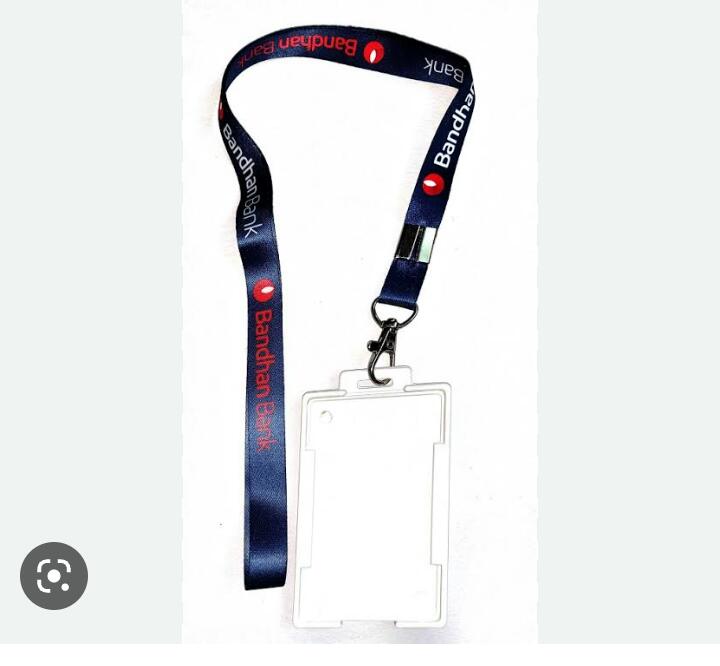 Badge Reel Plain Plastic ID Card Holder With Lanyard Lanyard RFID Cards ...