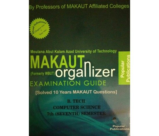 CSE 7th Semester MAKAUT Organizer 2024 CSE 7th Semester MAKAUT Organizer 2024